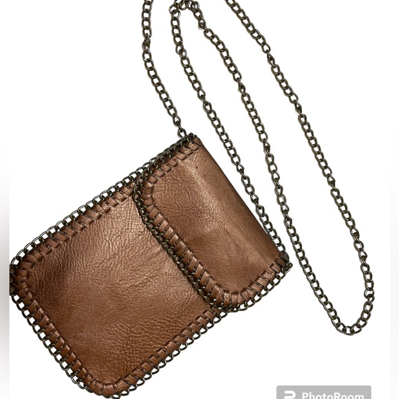Bags | Copper Metallic Crossbody Bag | Poshmark